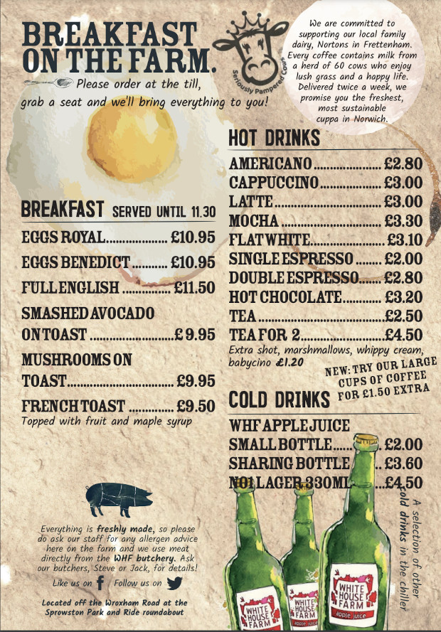 White House Farm | Café, Farmshop and Butchery - White House Farm, Norwich